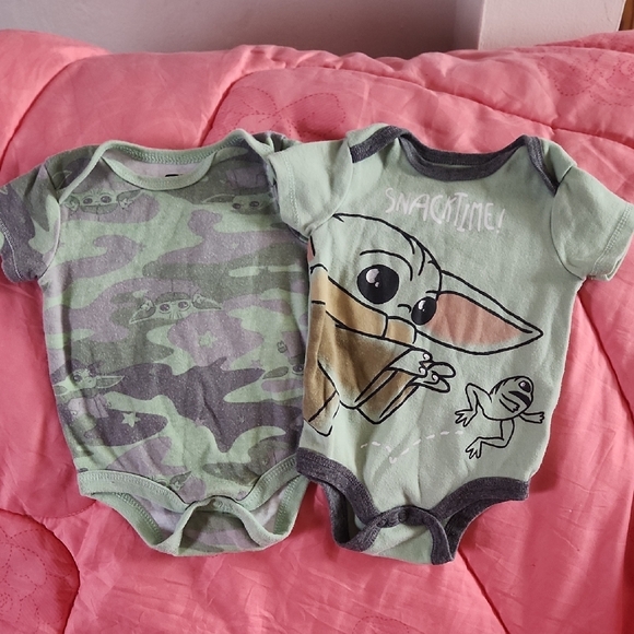 Star Wars | One Pieces | Star Wars Baby Yoda Green One Piece Set | Poshmark